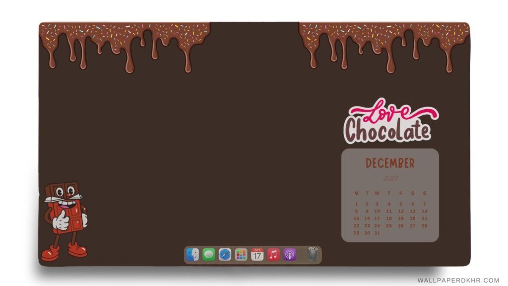 December 2025 Desktop Wallpaper – Winter Stylish Calendar